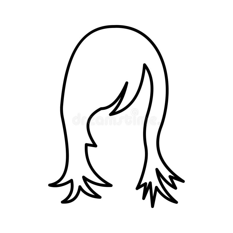 Wig Drawing Clipartmag Sketch Coloring Page