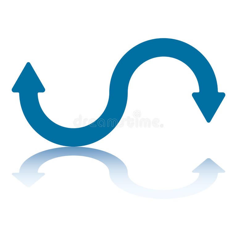 Double Curved Arrow Stock Illustrations – 843 Double Curved Arrow Stock ...