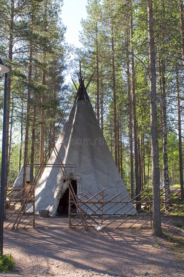 Wigwam in the forest stock image. Image of meadow, trees - 25903073