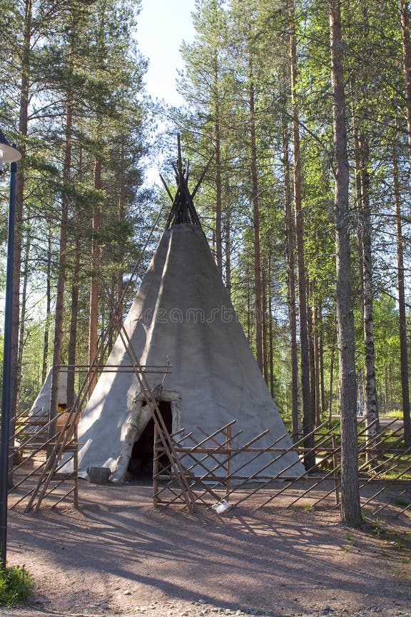 Wigwam in the forest stock image. Image of meadow, trees - 25903073