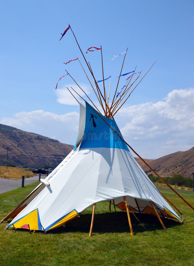 Authentic Teepee from Native North Americans Stock Photo - Image of ...