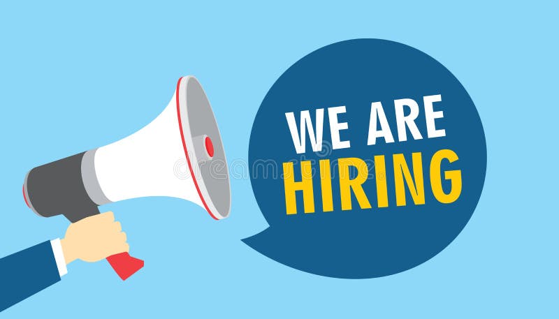 Wij Huren Vacature Open Rekrutering Vector Illustratie - Illustration ...