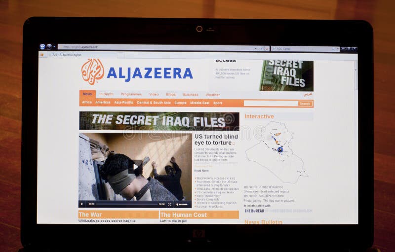 Wikileaks Documents Revealed on Al Jazeera Editorial Stock Photo ...