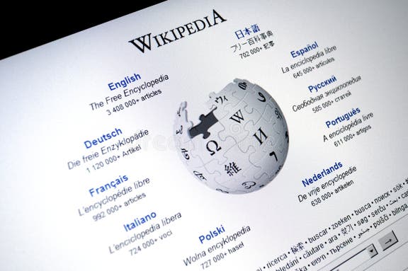 Wikipedia.com Main Page Internet Screen Editorial Photo - Image of ...