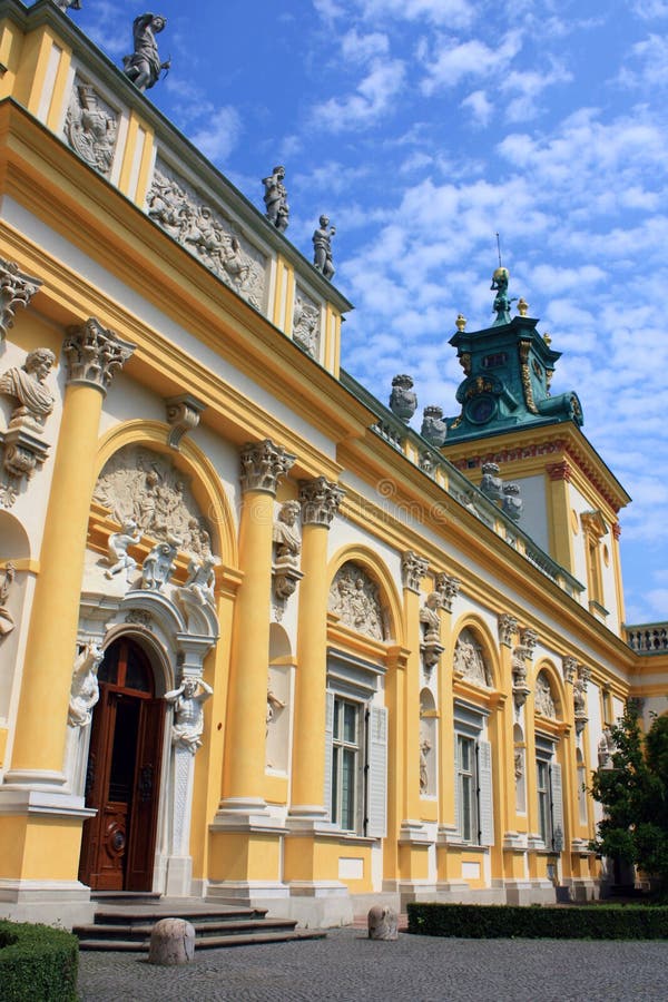 Wilanow palace stock image. Image of baroque, warsaw - 15398215