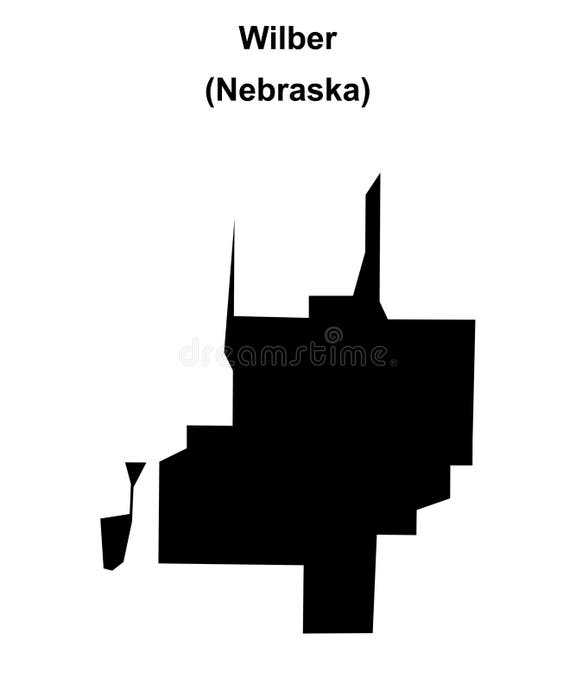 Wilber Outline Map Stock Illustrations – 1 Wilber Outline Map Stock ...