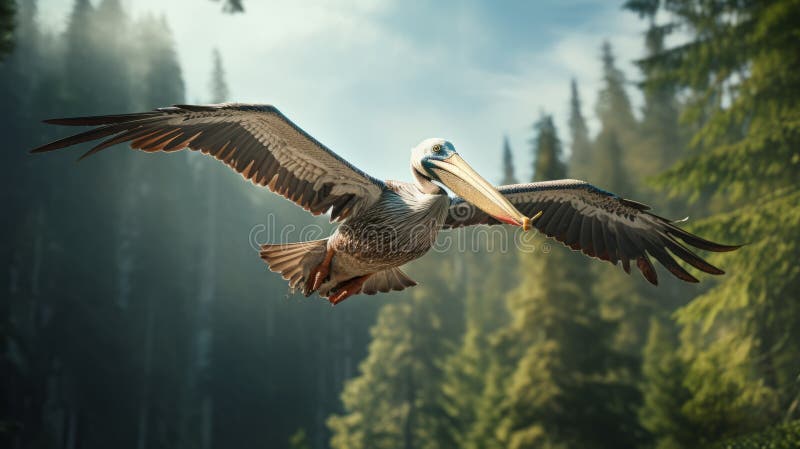 Wilcox Pelican: Hyper-realistic Flying Over Forest in Unreal Engine 5 ...