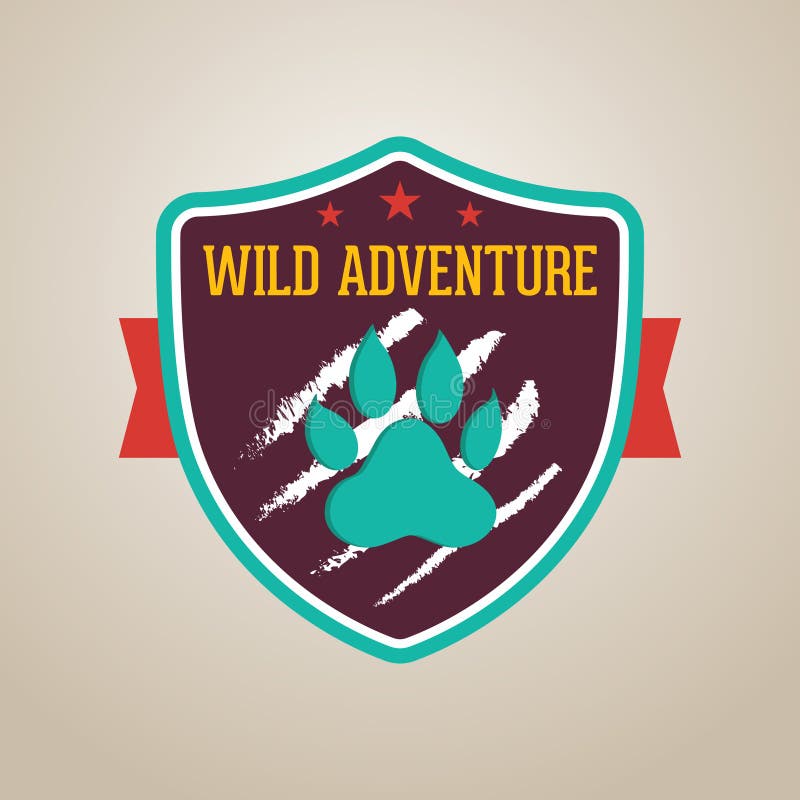 Wild Adventure. Vector Illustration Decorative Design Stock Vector ...