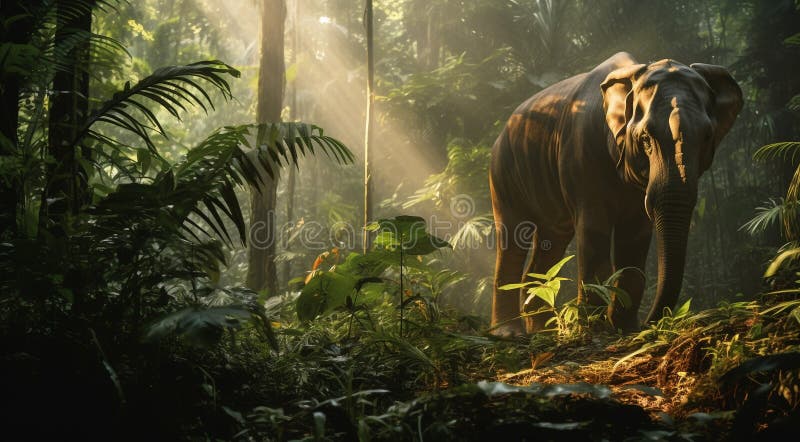 Animal in the Forest, Wild Life, Wild Forest Stock Illustration ...