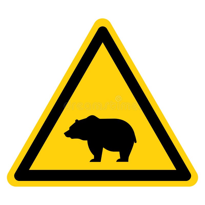 Wild Animals Area Symbol Sign, Vector Illustration, Isolate on White ...