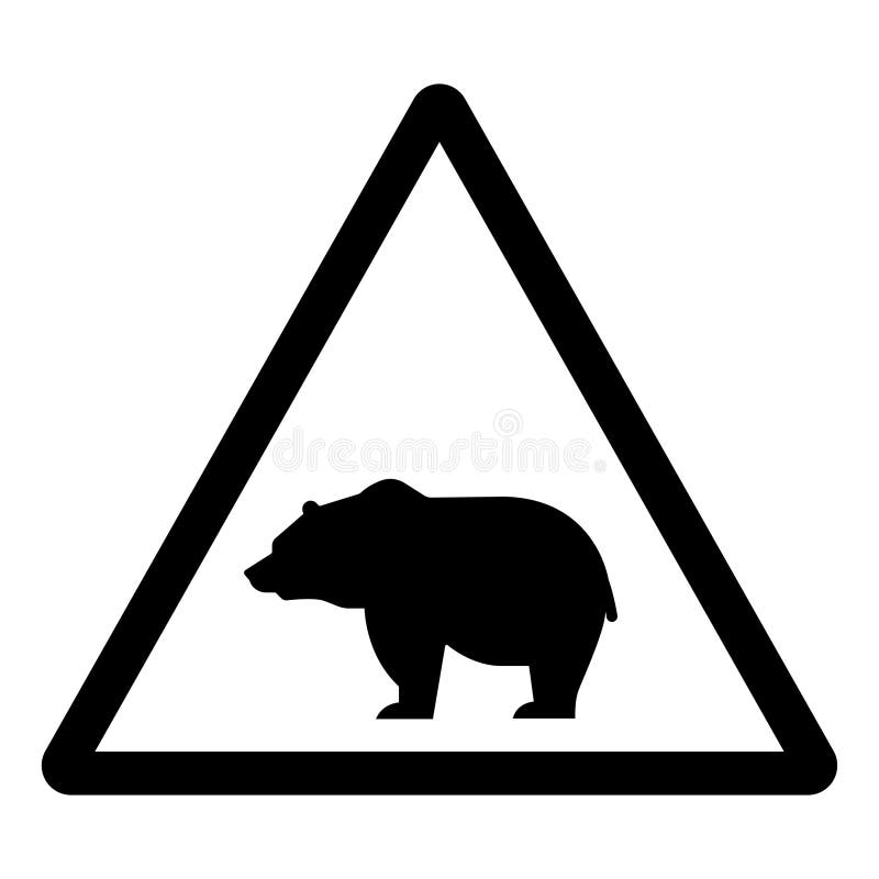Wild Animals Area Symbol Sign, Vector Illustration, Isolate on White ...