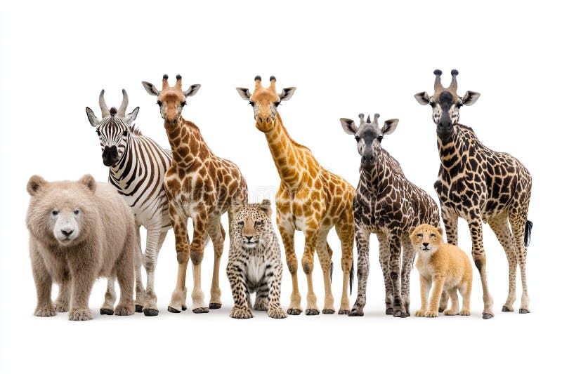 Wild Animals of Different Species in the Same Image. World Nature Day ...