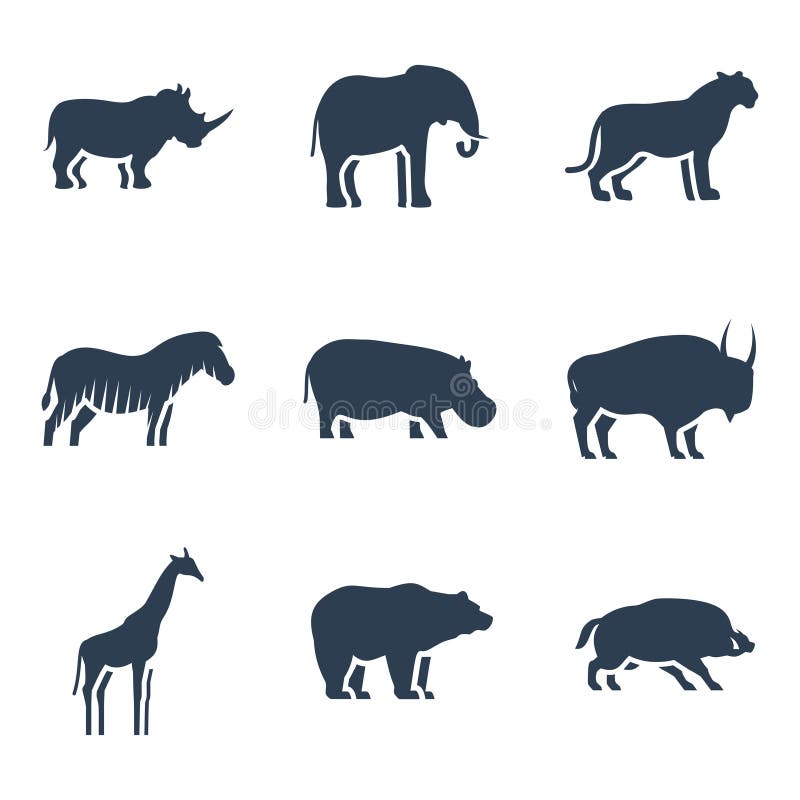 Wild Animals Icon. Vector Illustration. Vector Symbols Stock Vector ...