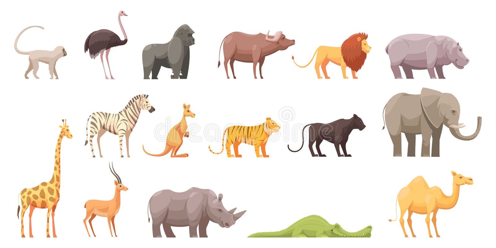 Wild Animals Black Logo Icons Set Stock Vector - Illustration of logo ... Wild Animals Black Logo Icons Set Stock Vector - Illustration of logo ...