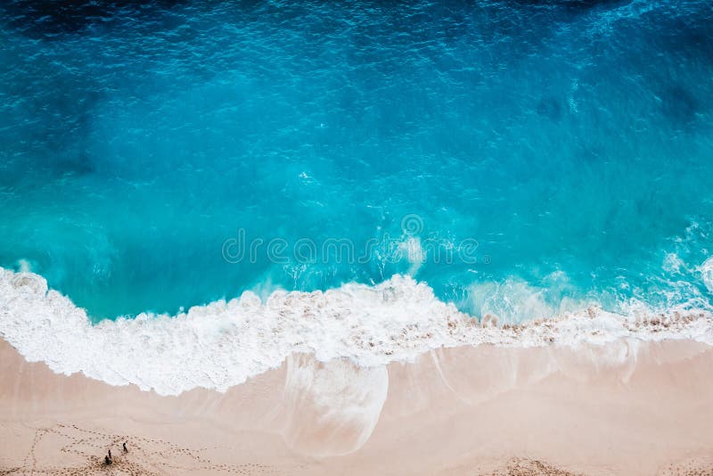Wild Beach, Top View, Waves Stock Photo - Image of landscape, travel ...