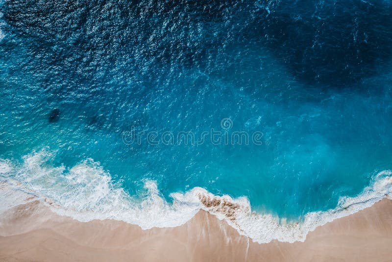 Wild Beach, Top View, Waves Stock Photo - Image of landscape, travel ...