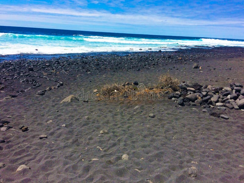 Wild beach stock photo. Image of nature, cielo, azul - 91287040