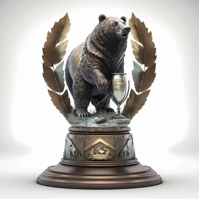 Wild Bear Hunter Trophy. Generative AI Stock Illustration ...