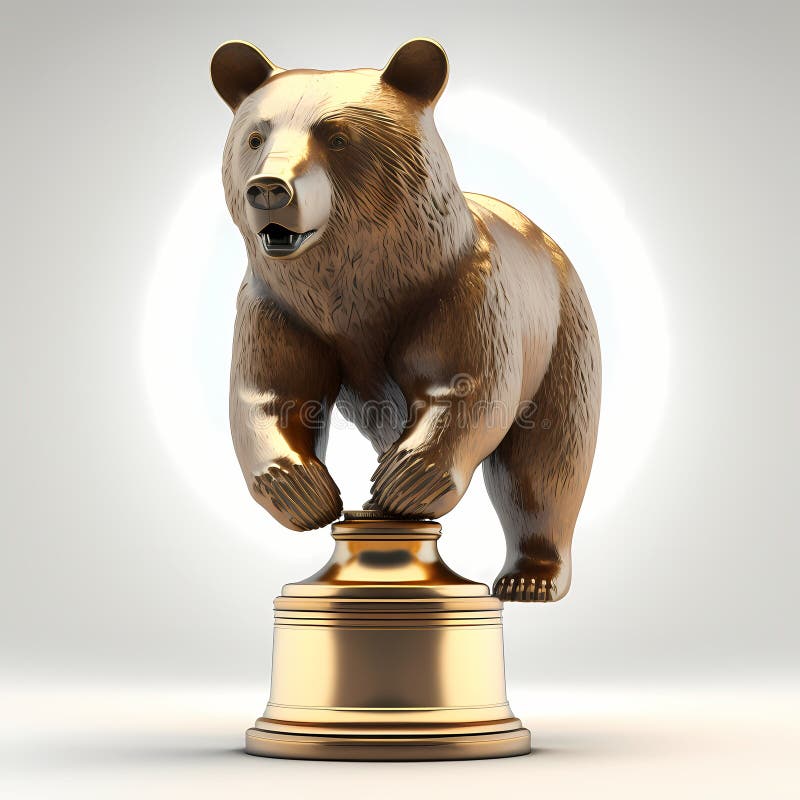 Wild Bear Trophy. Generative AI Stock Illustration - Illustration of ...