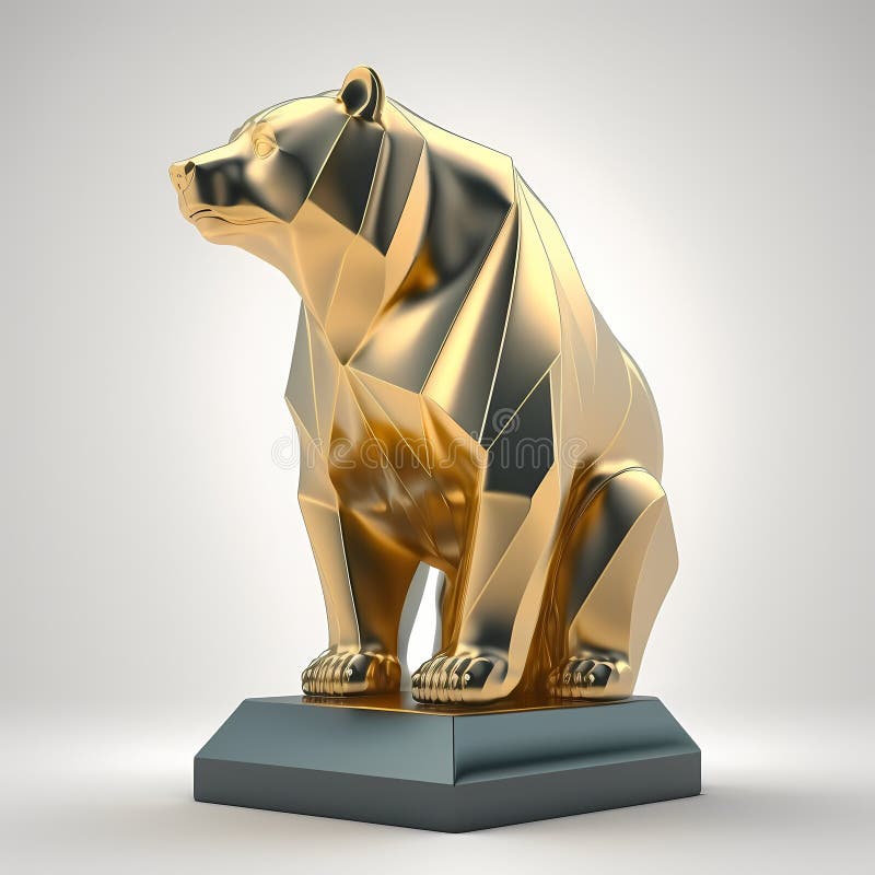Wild Bear Trophy. Generative AI Stock Illustration - Illustration of ...