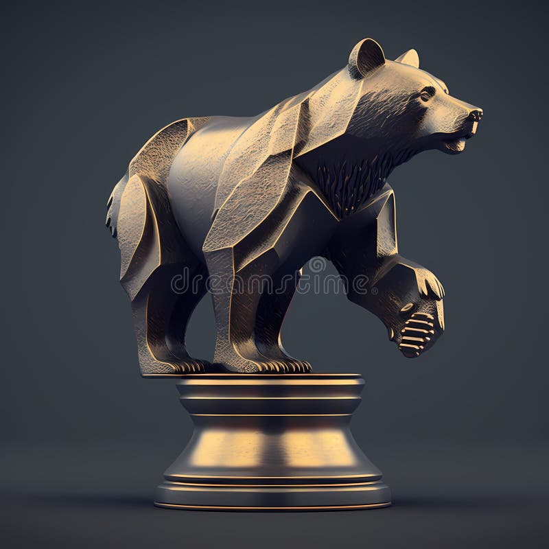Wild Bear Trophy. Generative AI Stock Illustration - Illustration of ...
