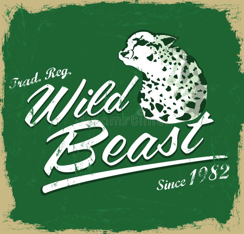 A wild beast stock illustration. Illustration of animal - 237281928