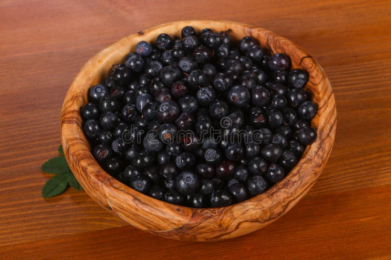 Wild blueberry in the bowl stock photo. Image of delicious - 166691874
