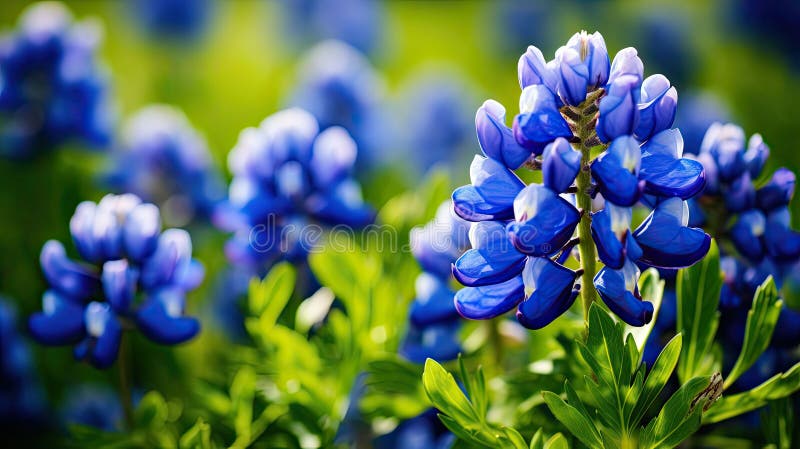 Wild bluebonnet flower stock illustration. Illustration of bluebonnet ...