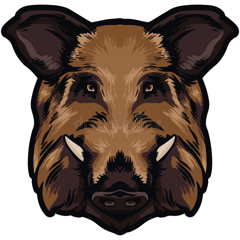Wild Boar Face Illustration. Wild. Face. Vector Stock Vector ...
