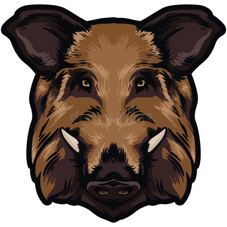 Wild Boar Face Illustration. Wild. Face. Vector Stock Vector ...