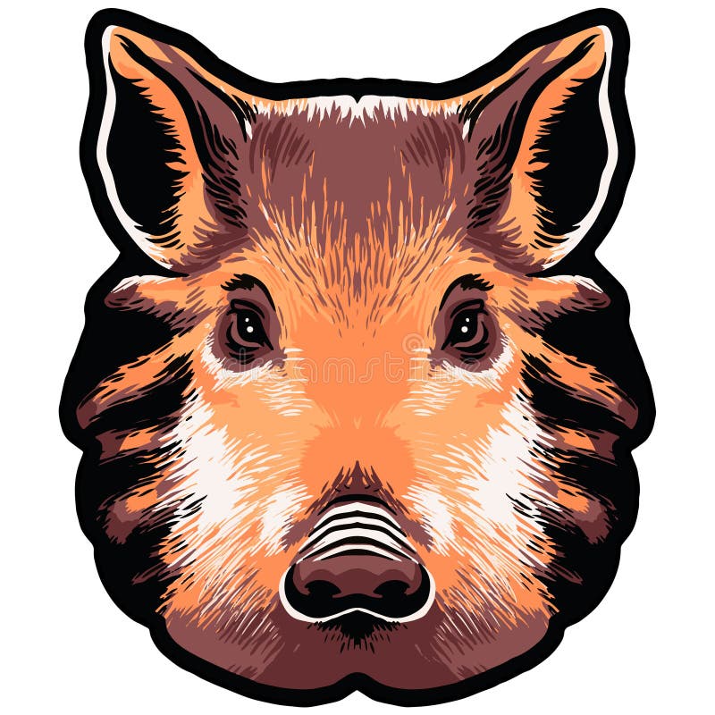 Wild Boar Face Illustration. Wild. Face. Vector Stock Vector ...