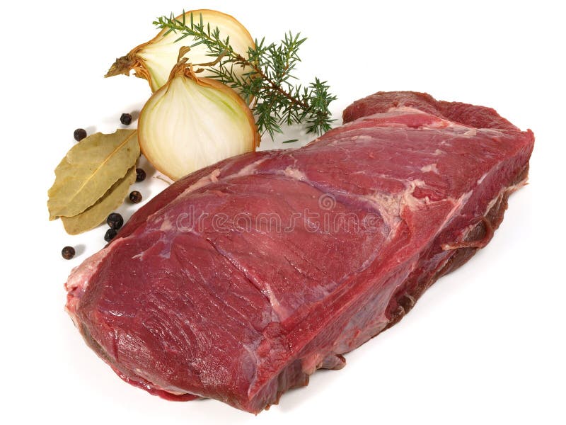 Raw Wild Boar Roast - Wild Game Meat Stock Photo - Image of herbs ...