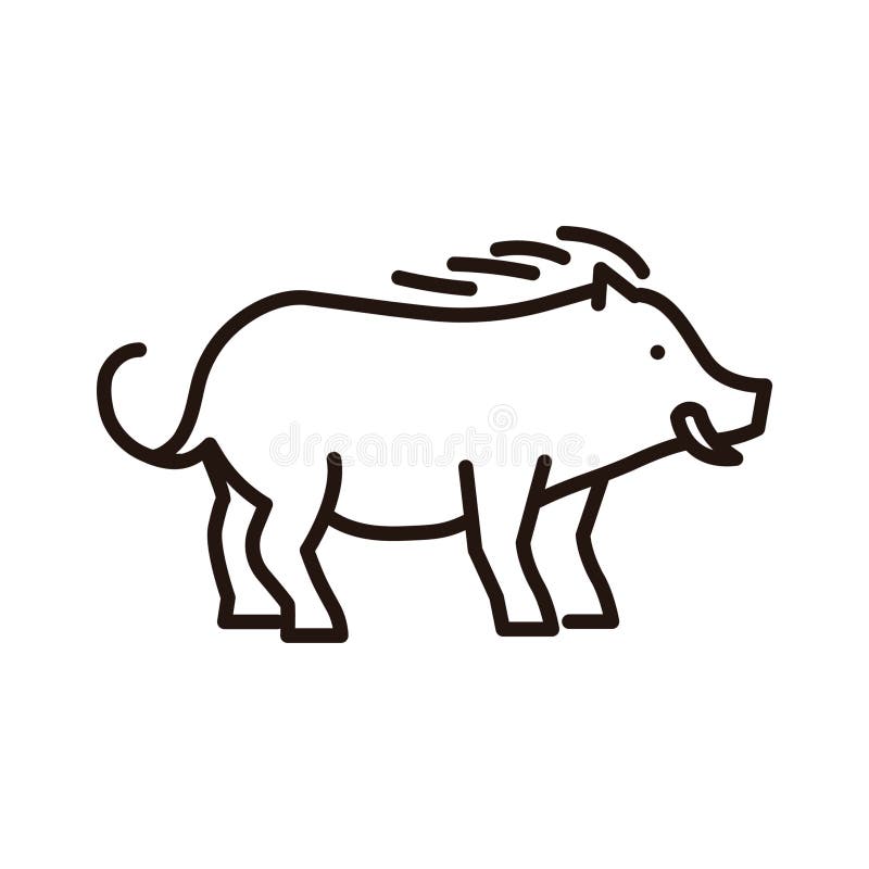 Wild Boar Icon. Vector Illustration Decorative Design Stock Vector ...