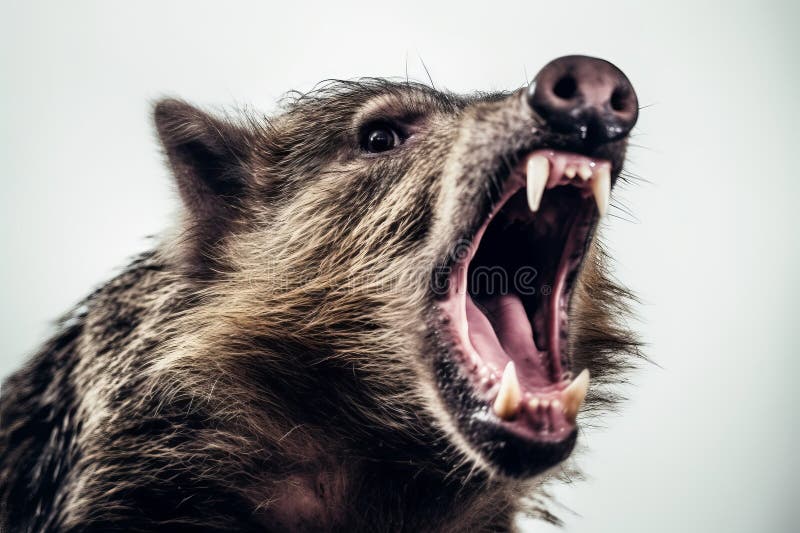 Wild Boar Scream Park. Generate Ai Stock Illustration - Illustration of ...