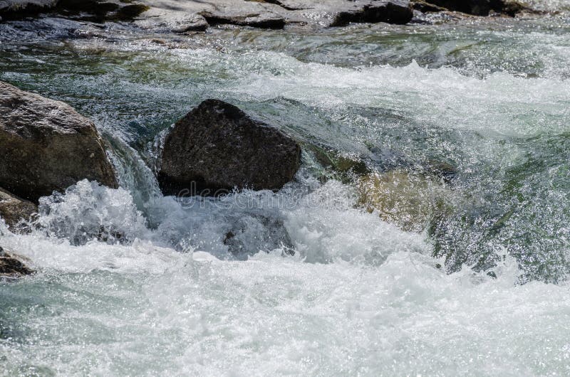 Wild brook and rock stock image. Image of splashing, environment - 83461693