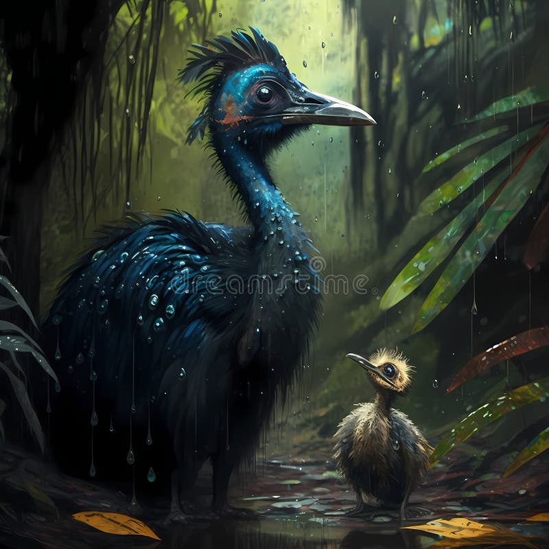 Baby Cassowary Stock Illustrations – 53 Baby Cassowary Stock ...