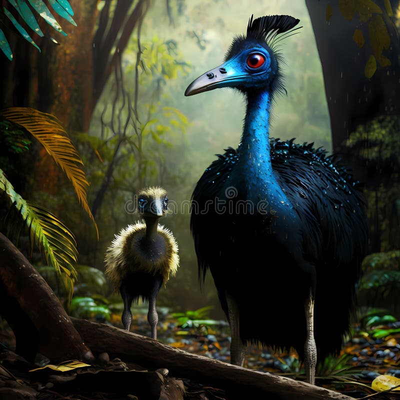 Baby Cassowary Stock Illustrations – 53 Baby Cassowary Stock ...