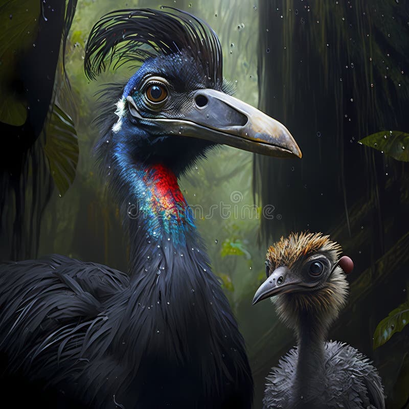 Baby Cassowary Stock Illustrations – 53 Baby Cassowary Stock ...