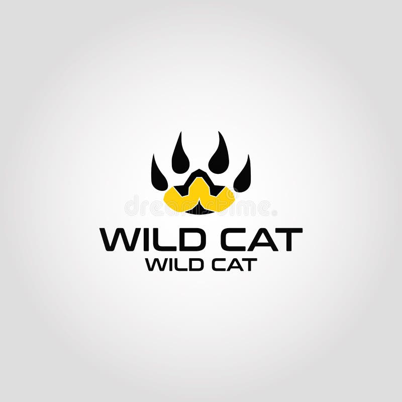 Wild Cat Vector Logo Design Template Stock Vector - Illustration of ...