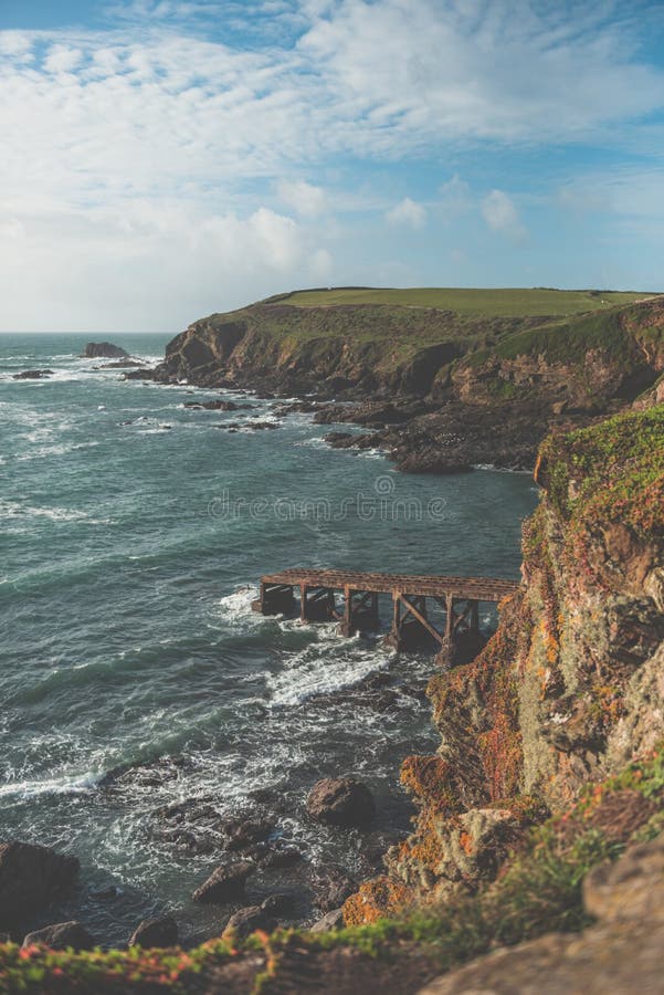 The Wild Cornish Coast: a Land of Cliffs and Crashing Waves Stock Photo ...