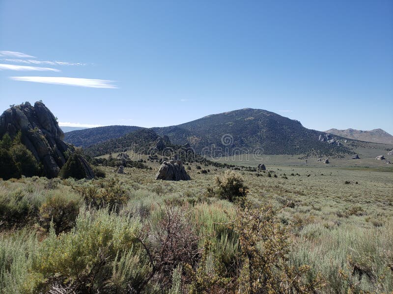 Wild Country High Desert Plain Stock Photo - Image of landscape, rock ...