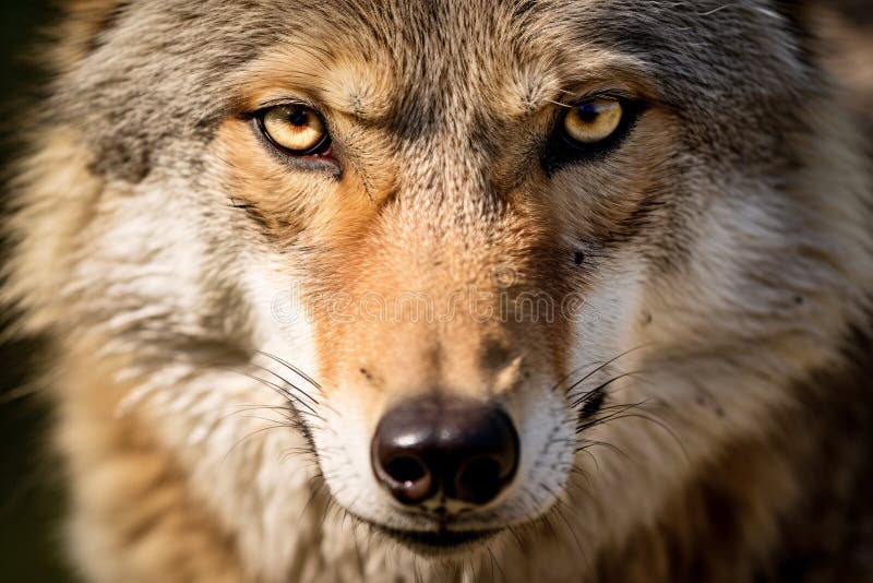 Wild Coyote face stock illustration. Illustration of eastern - 306180081