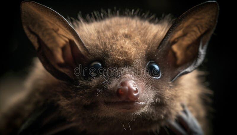 Wild and Cute Bat Face Animal Character Generated by AI Stock Photo ...
