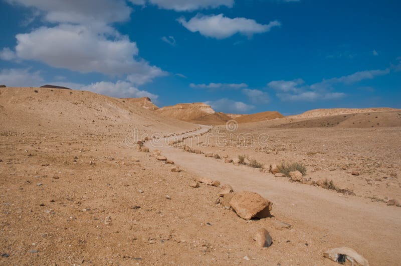 Wild Desert Road Landscape. Stock Image - Image of landscape, desert ...