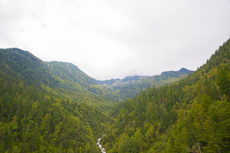 The Wild and Desolate Mountains of the Khamar-Daban. Stock Photo ...