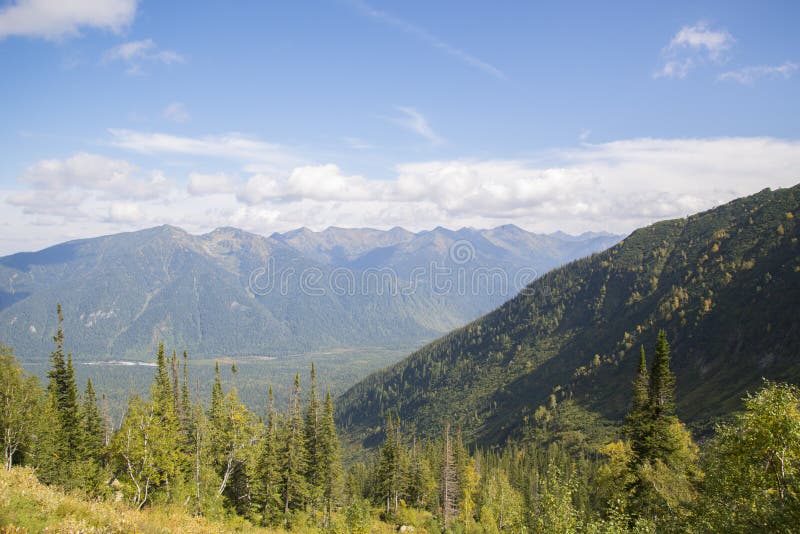 The Wild and Desolate Mountains of the Khamar-Daban. Stock Image ...