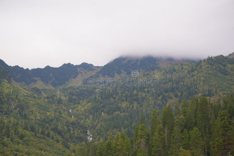 The Wild and Desolate Mountains of the Khamar-Daban. Stock Photo ...