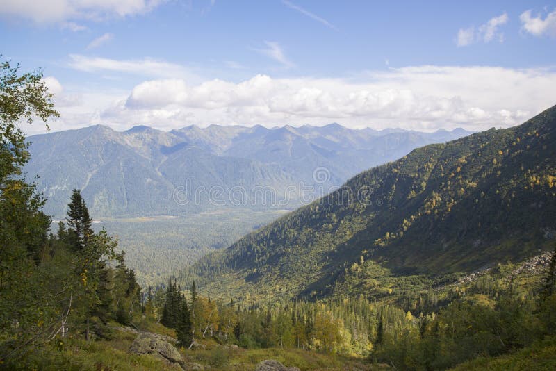The Wild and Desolate Mountains of the Khamar-Daban. Stock Image ...