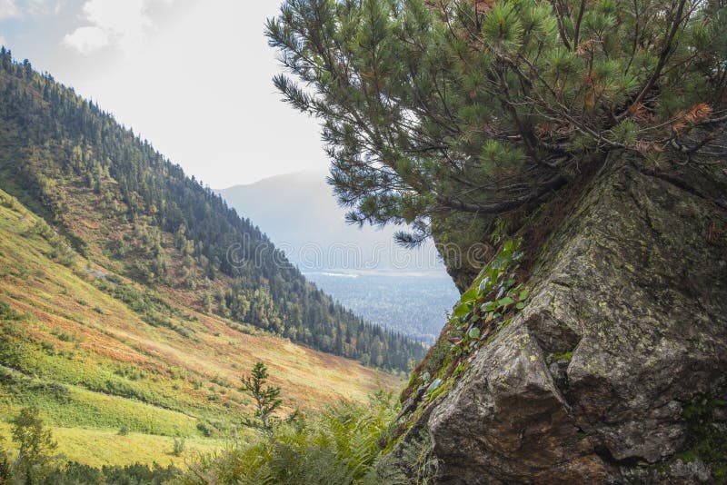 The Wild and Desolate Mountains of the Khamar-Daban. Stock Photo ...