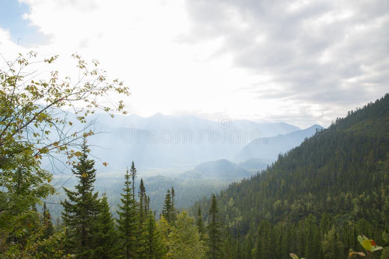 The Wild and Desolate Mountains of the Khamar-Daban. Stock Photo ...